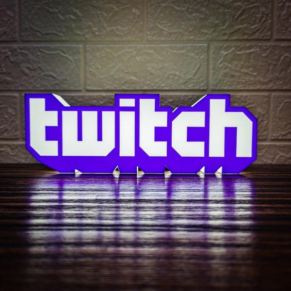 Twitch Logo LED Light Sign | Powered by USB and Fully Dimmable ...