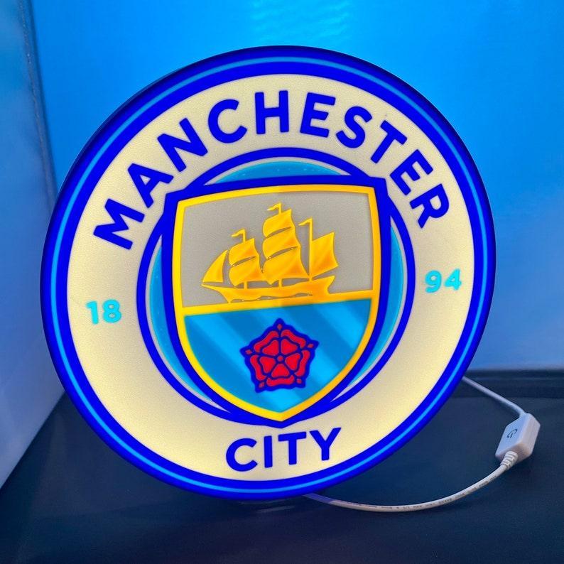 Manchester City FC - LED Lightbox Sign/Lamp – FYLZGO Signs