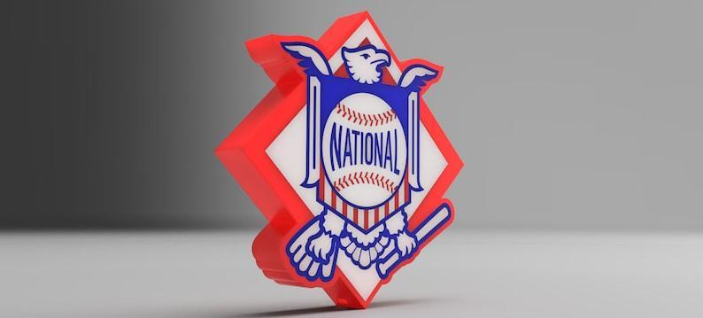 Major League Baseball National League Logo LED LightBox Sign / Lamp ...
