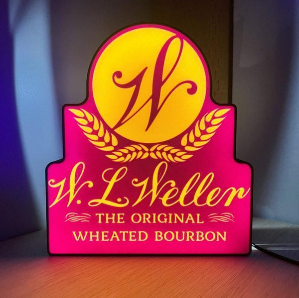 Weller Bourbon Led Lightbox - Handcrafted Whiskey-Inspired Home Decor ...