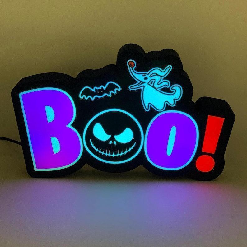 Lamp - Jack Skellington - LED - Sign - Light Box - Custom - Lighting ...