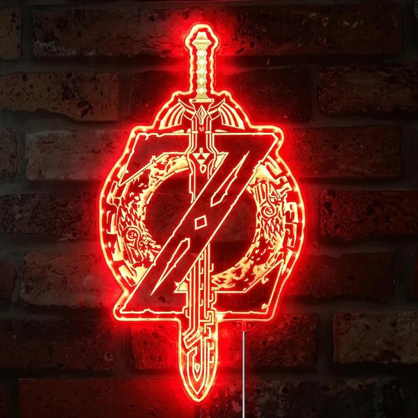 Legend of Zelda 3D Style Night Light Neon LED Sign, Christmas Gifts ...