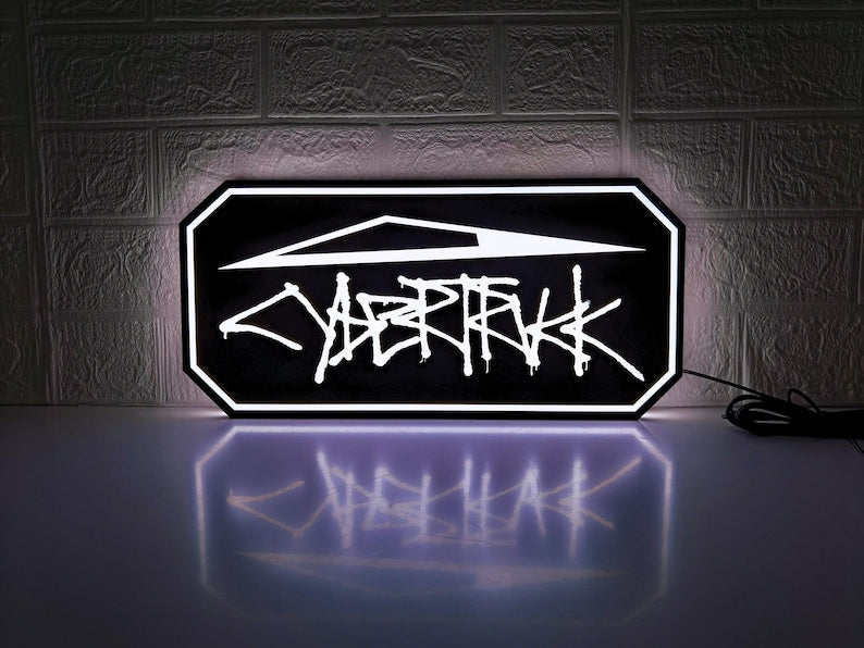 Tesla Cybertruck LED Sign – Dimmable USB Neon Wall Art – FYLZGO