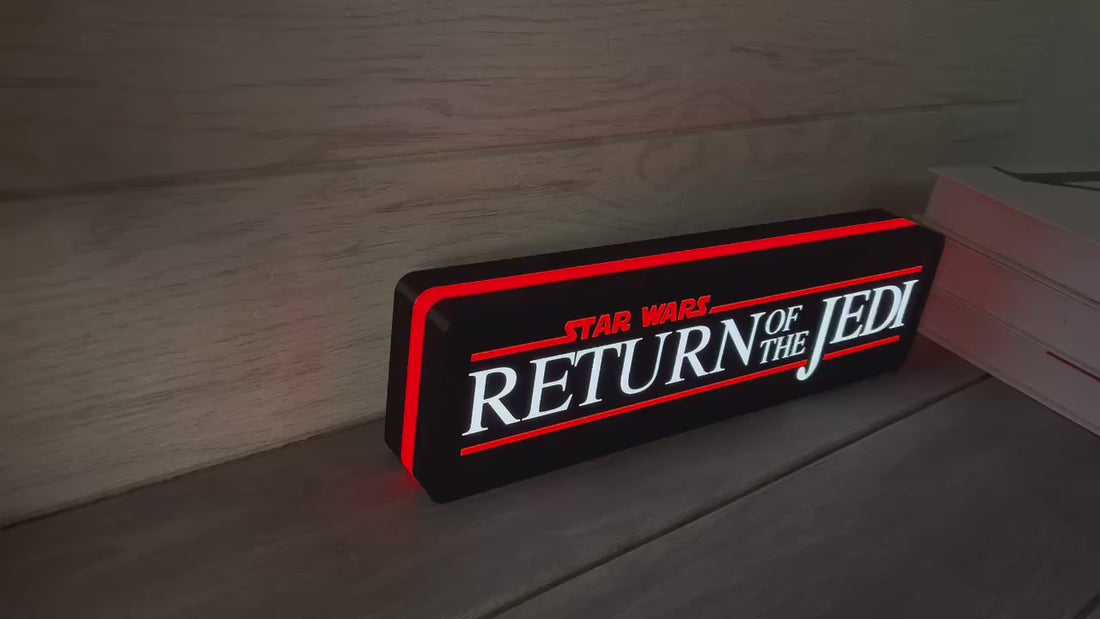 Star Wars Return Of The JEDI 3D Printed Lightbox Handmade, Star Wars L ...