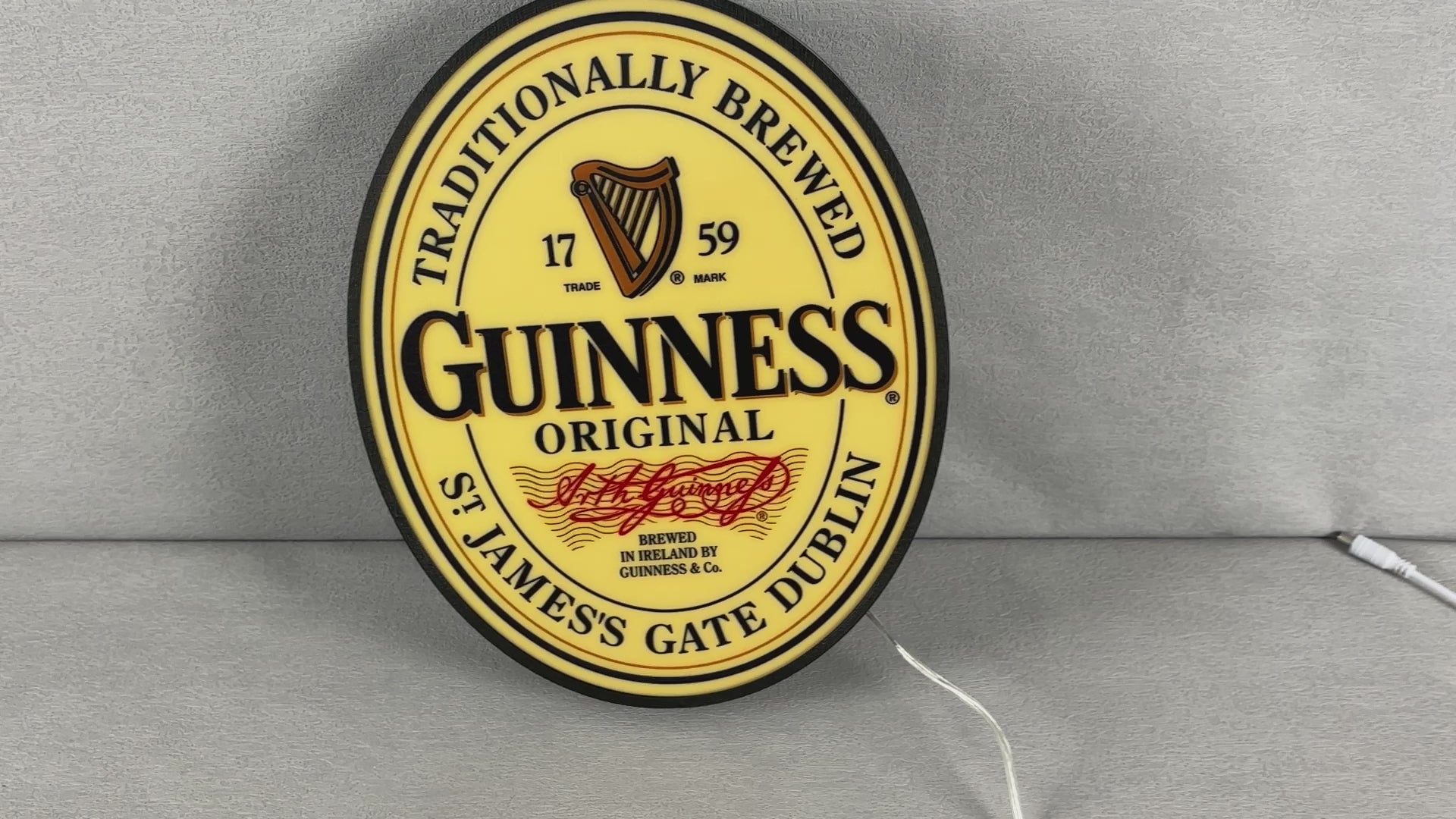 Guinness 3D printed lightbox logo led light box Bar Sign – FYLZGO Signs