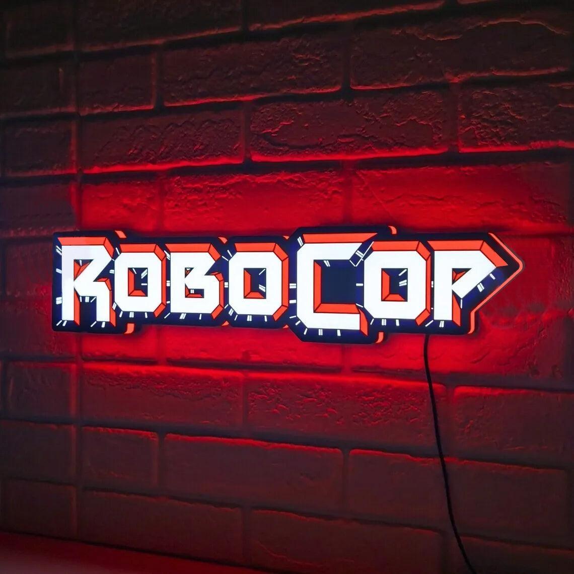 Robocop LED light box-dimmable and USB powered-Home theater, Man Cave ...