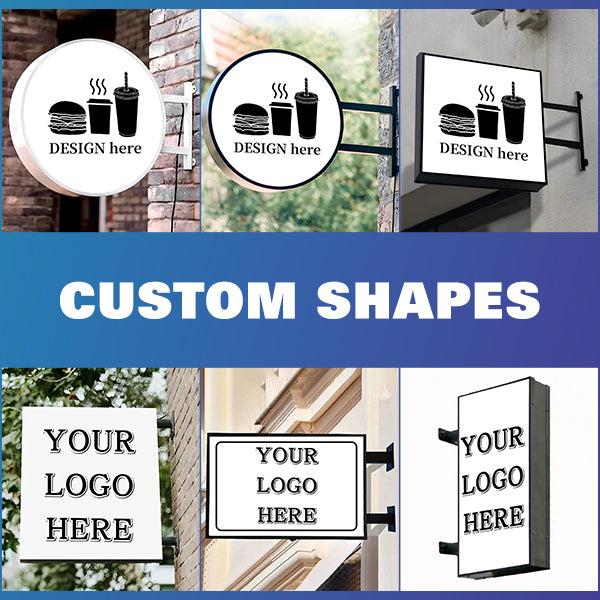 Customized Led Outside Light Boxes Outdoor Advertising Acrylic Round ...