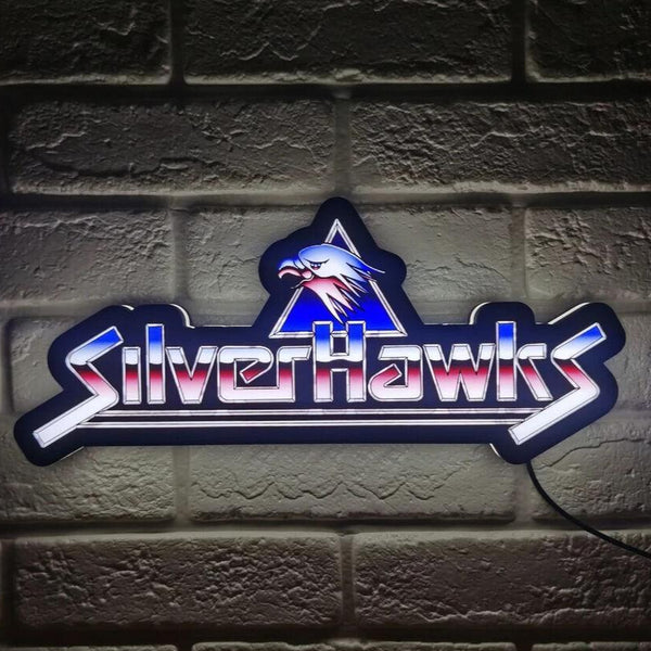 SilverHawks 3D Printed LED Sign Quicksilver Thundercats 80's Classic M ...