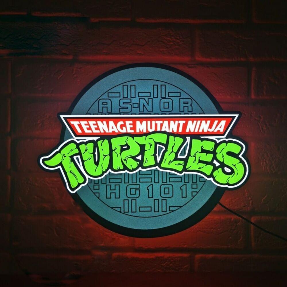 TMNT Teenage Mutant Ninja Turtles Fan Art 3D Lightbox Alimentation USB ...