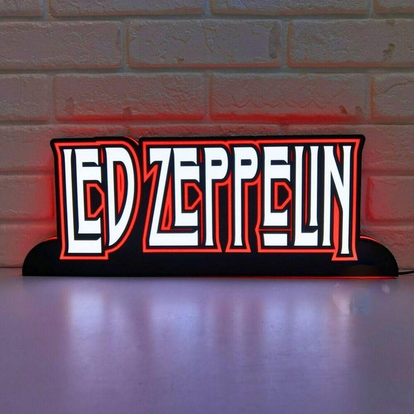 Led Zeppelin LED Light Box Rock your space Dimmable & powered by USB ...