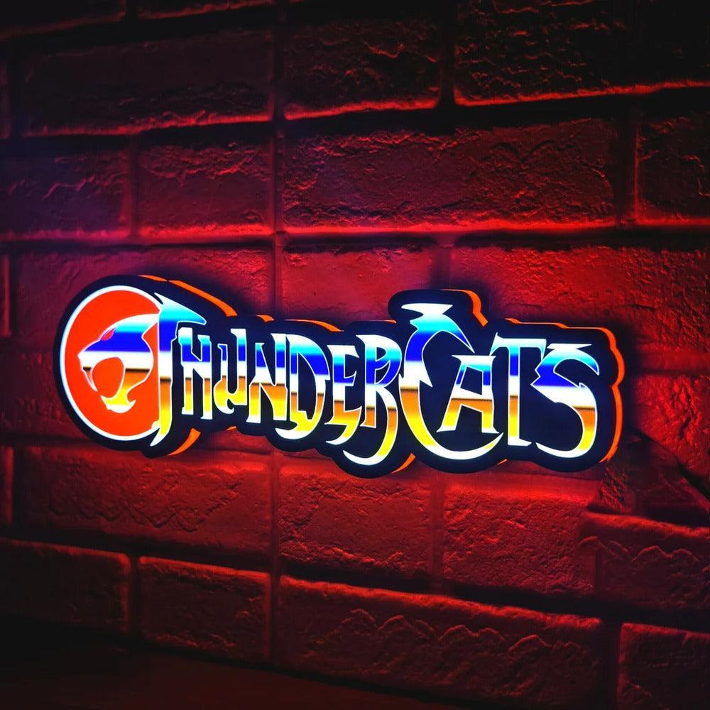 Vintage Thundercats Logo LED Sign 3D Printed, USB Powered & Full Dimm ...