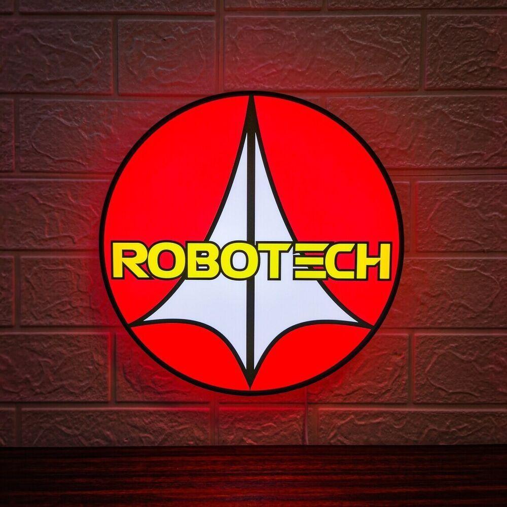 Robotech Logo LED Light box Cool 3D Print Lightbox Illuminate your spa ...