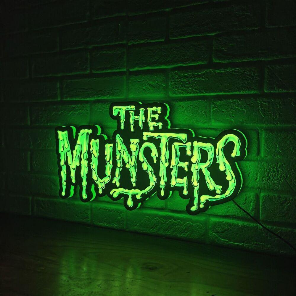 The Munsters Logo LED Lightbox Fully Dimmable & Powered by USB – FYLZGO ...