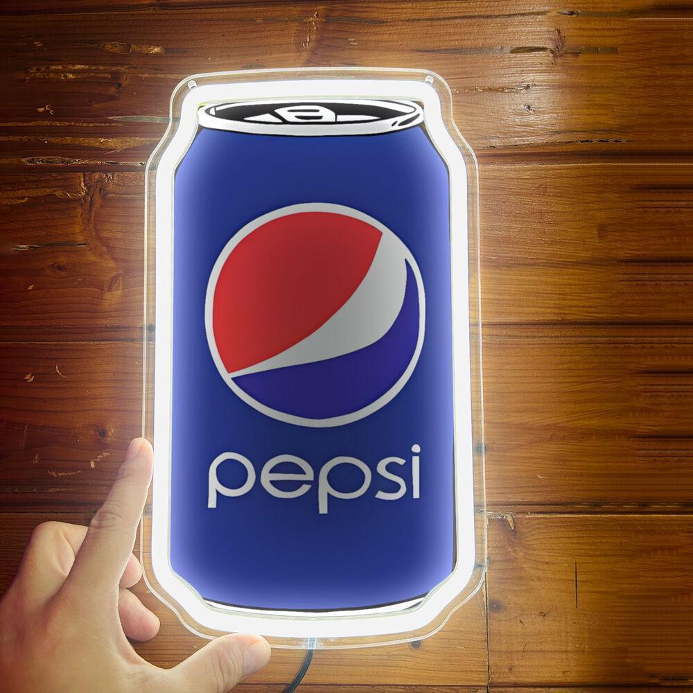 Pepsi Soda Drink Can Party Store Poster Light Neon Sign Wall Decor LED ...