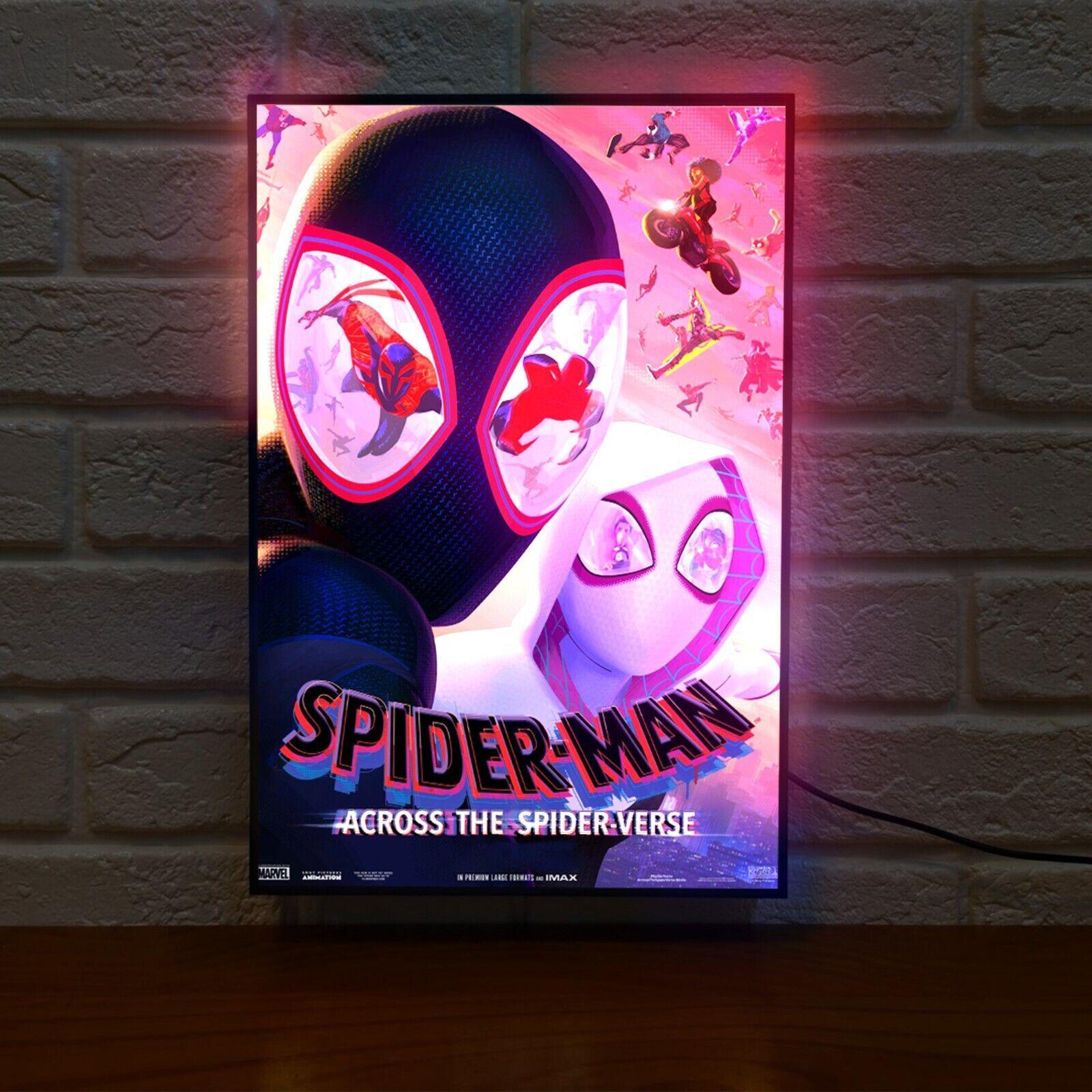 Spider-Man: Into the Spider-Verse Movie Poster LED Light Box USB Power ...