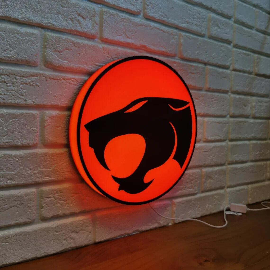 Vintage Thundercats LED Sign 3D Printed, USB Powered and Fully Dimmabl ...