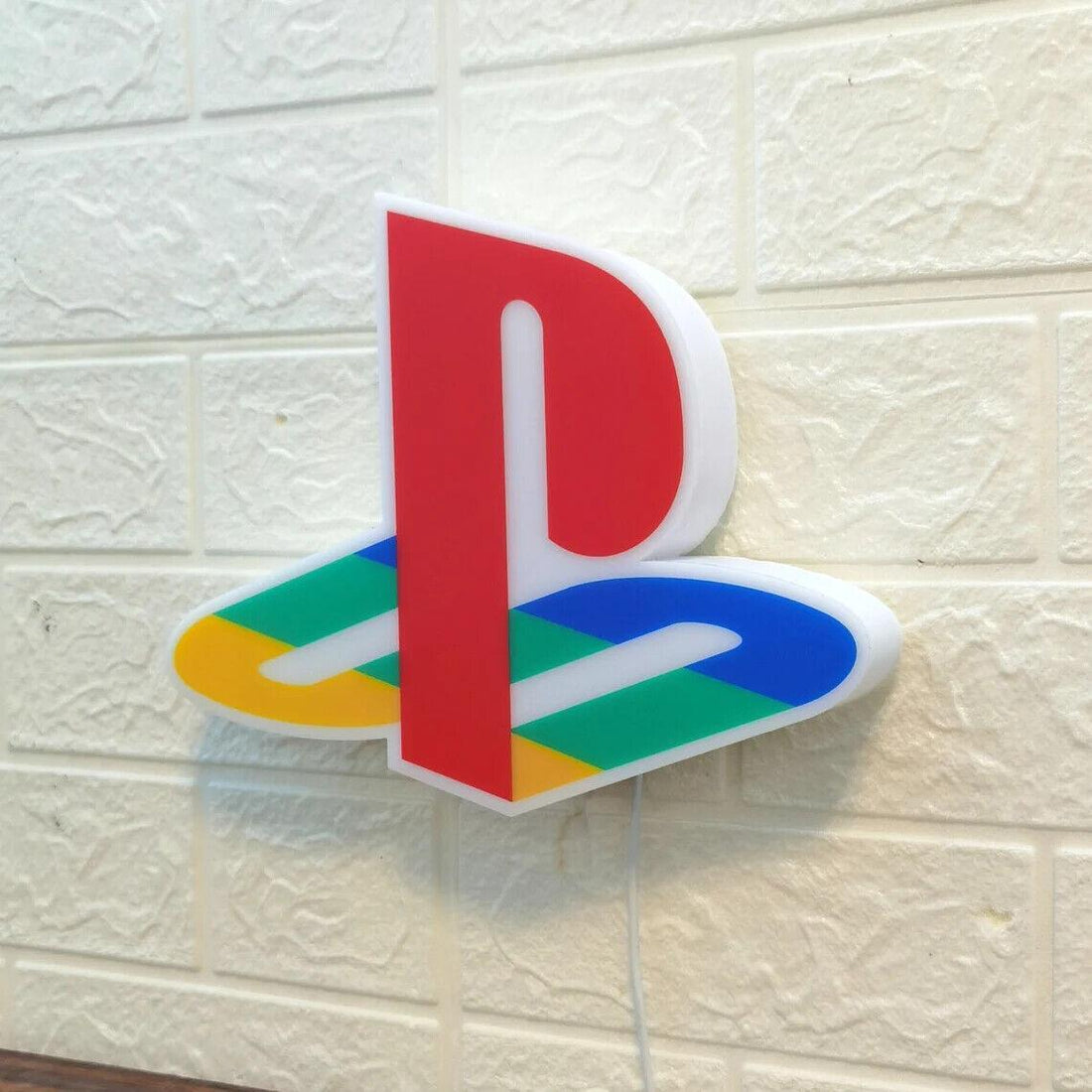 Classic Logo man cave lights PlayStation sign for gaming room decor 3D ...