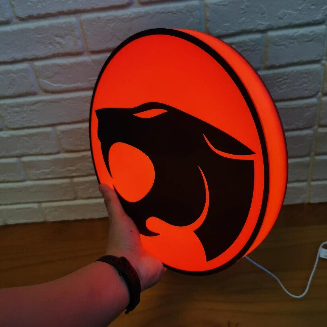 Vintage Thundercats LED Sign 3D Printed, USB Powered and Fully Dimmabl ...