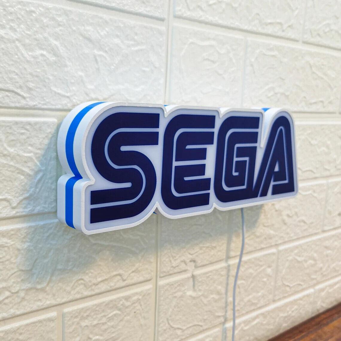 Sega Game Room Decoration Logo Sega CD, Sega Genesis, Sega Saturn and Sega 3D Lightbox – FYLZGO ...