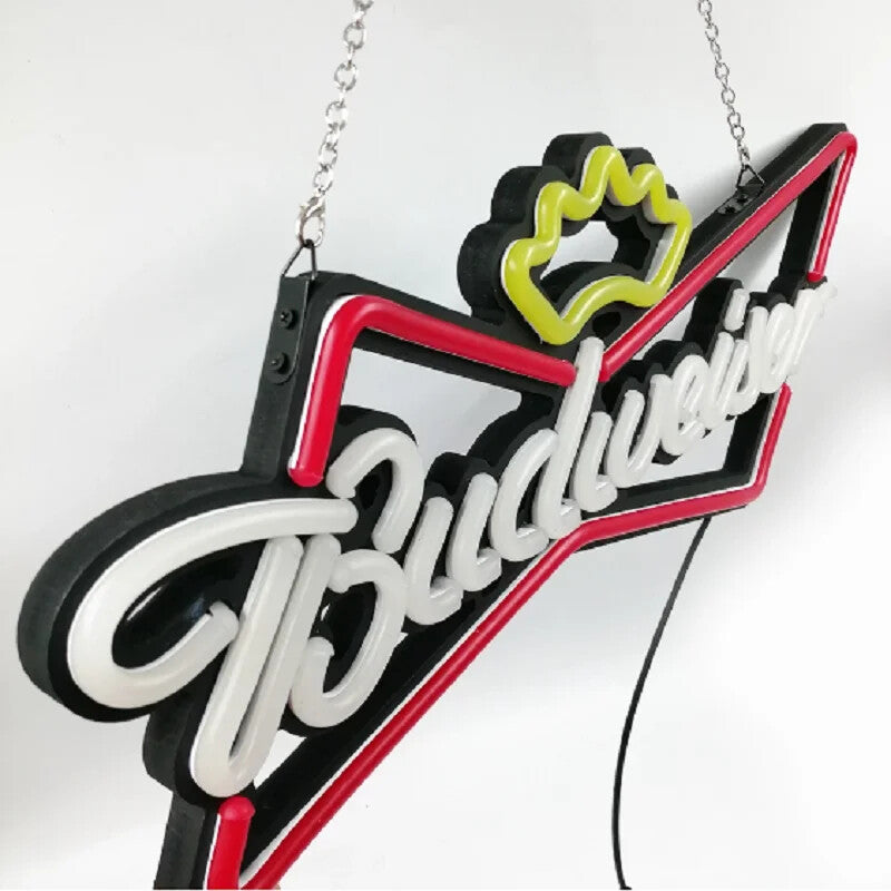 Budweiser Neon Light Sign Bar Pub Club Led Light Sign LED Budweiser N ...