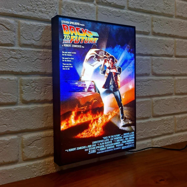 Back To The Future (BTTF) Poster LED Lightbox Fully Dimmable & Powered ...