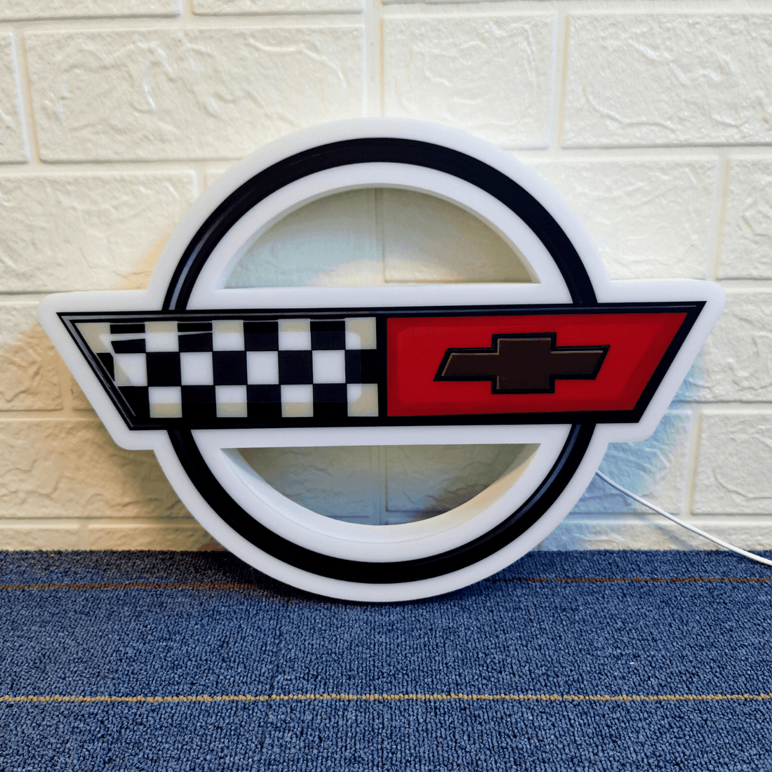 Corvette LED Logo Lamp High-Quality Car Decor Great Gift for Enthusias ...