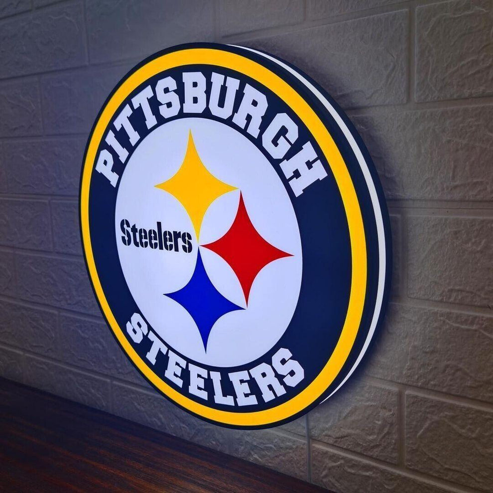 Pittsburgh Steelers LED Lamp Perfect for Any Fan Cave or Game Room ...