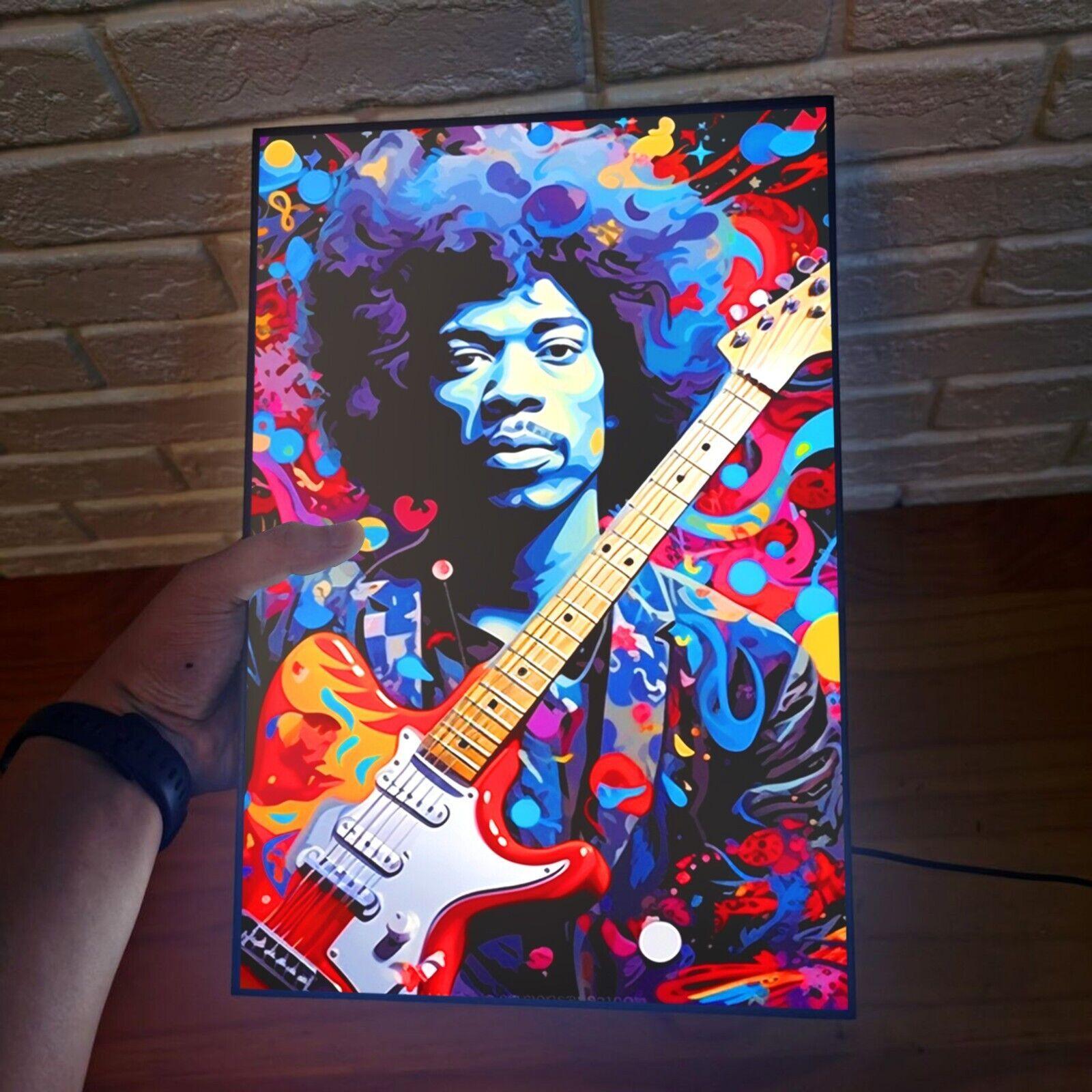 Luminous Canvas LED Lightbox Captivating Portrait of Colorful Jimmy He – FYLZGO Signs