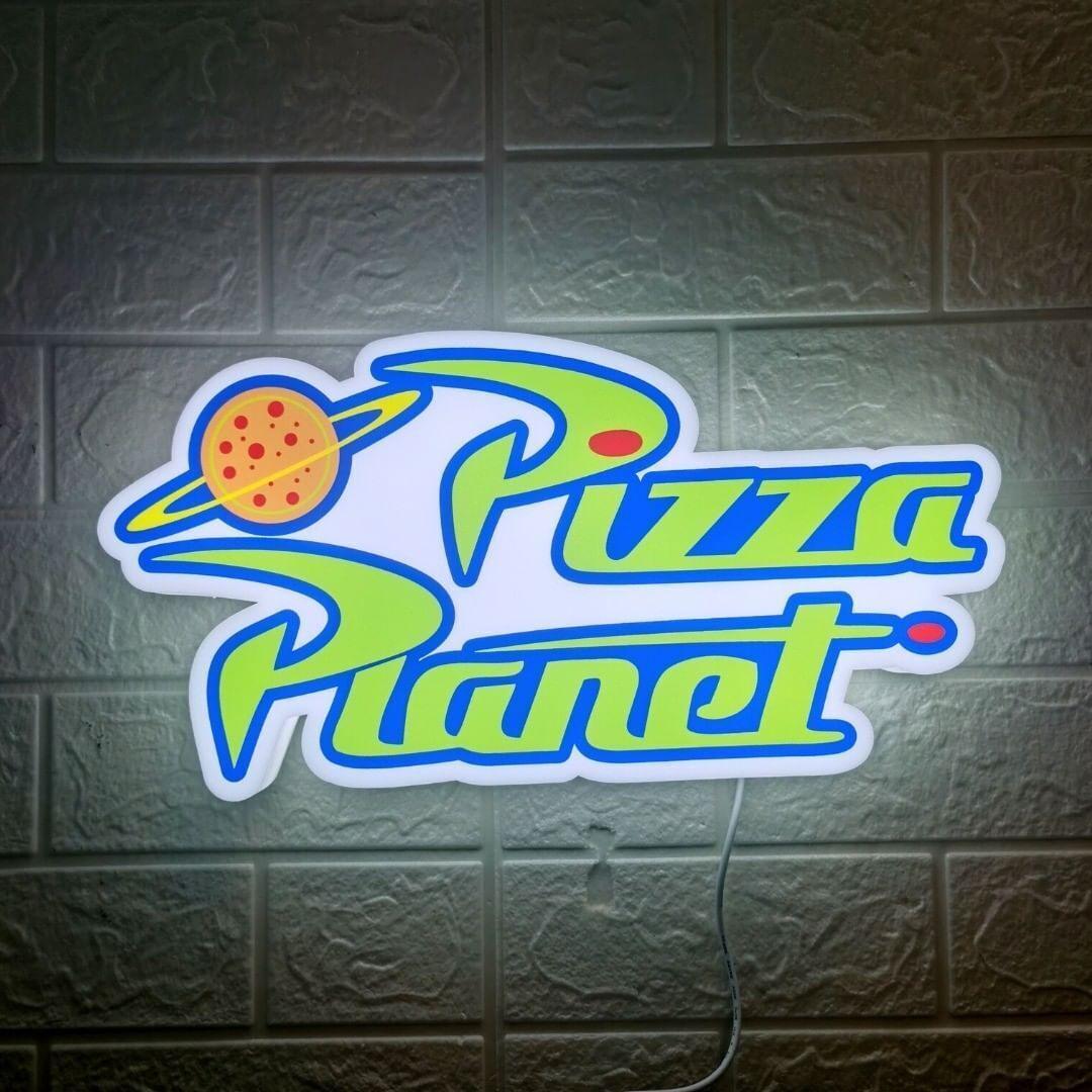 Pizza Planet Toy Story 3D Printed LED Lightbox Sign Wall Art Decor fan ...
