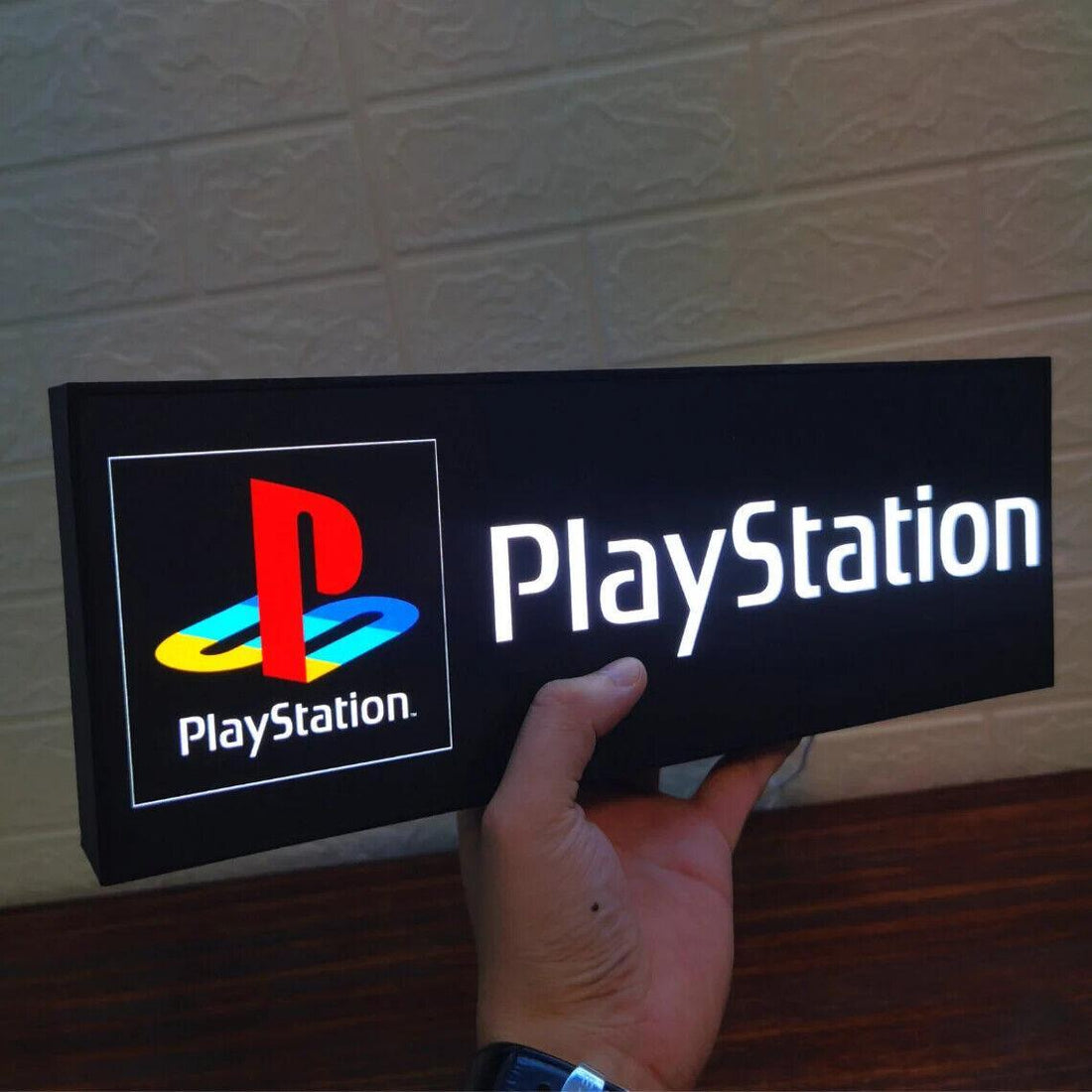 PlayStation Classic Logo Men's Cave Light PlayStation Logo for Game Ro ...